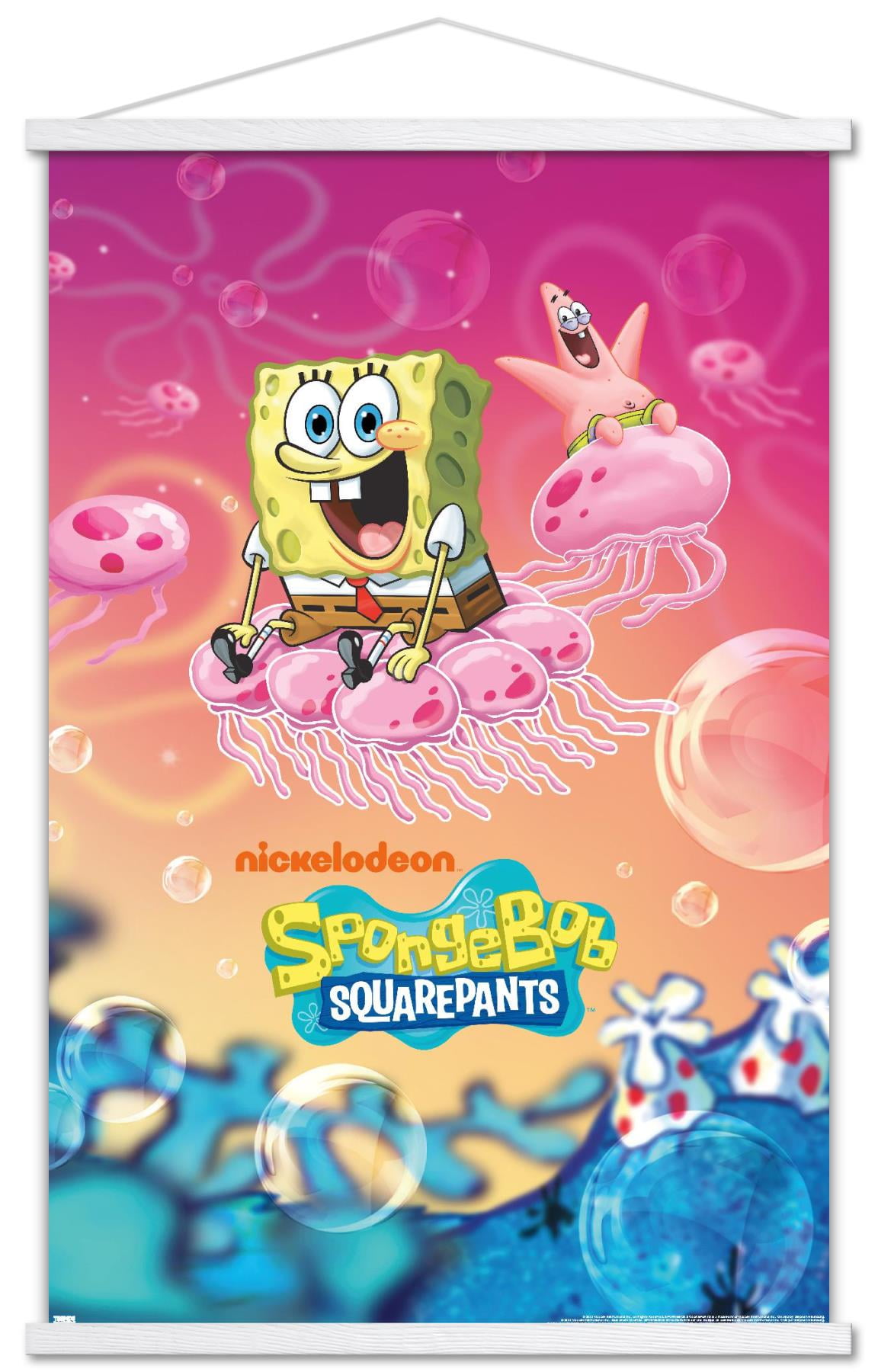 Nickelodeon SpongeBob - Water Fun Wall Poster with Magnetic Frame, 22. ...