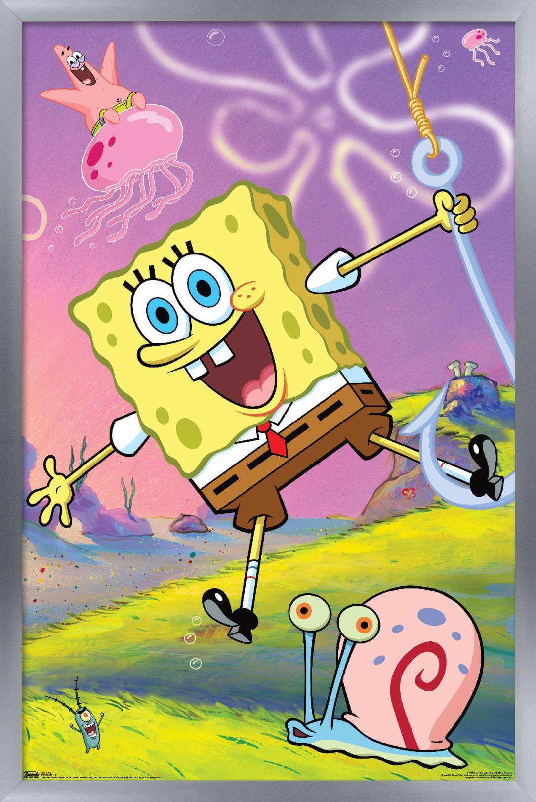 Nickelodeon Spongebob - 10 Wall Poster, 14.725" x 22.375", Framed ...
