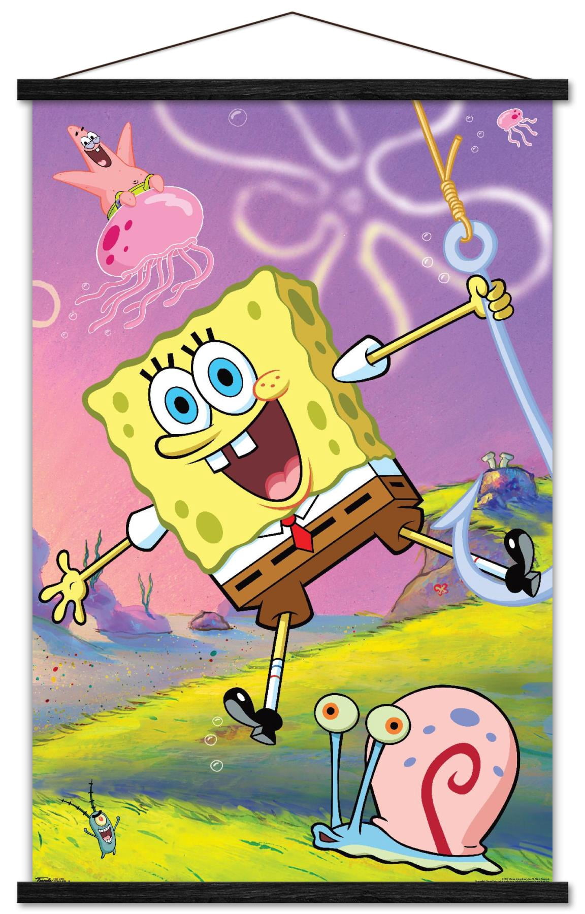 Nickelodeon Spongebob - 10 Wall Poster with Wooden Magnetic Frame, 22. ...