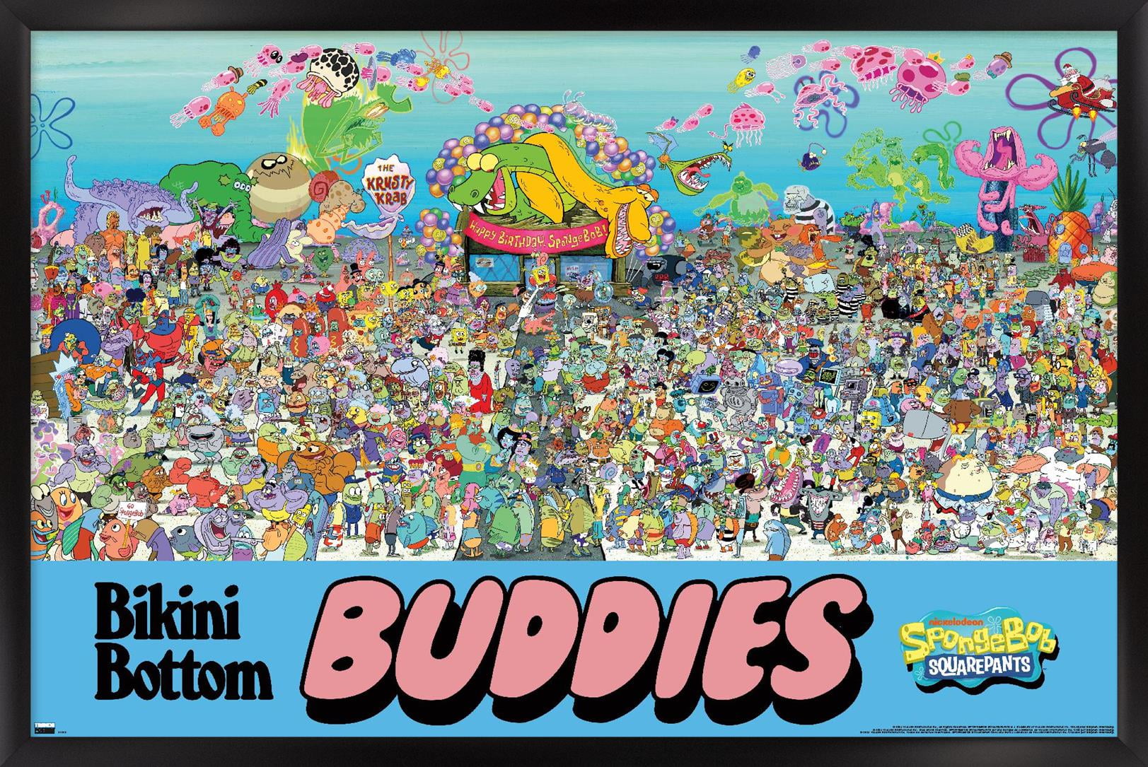 Nickelodeon Spongebob 25th - Bikini Bottom Buddies Wall Poster, 22.375 ...