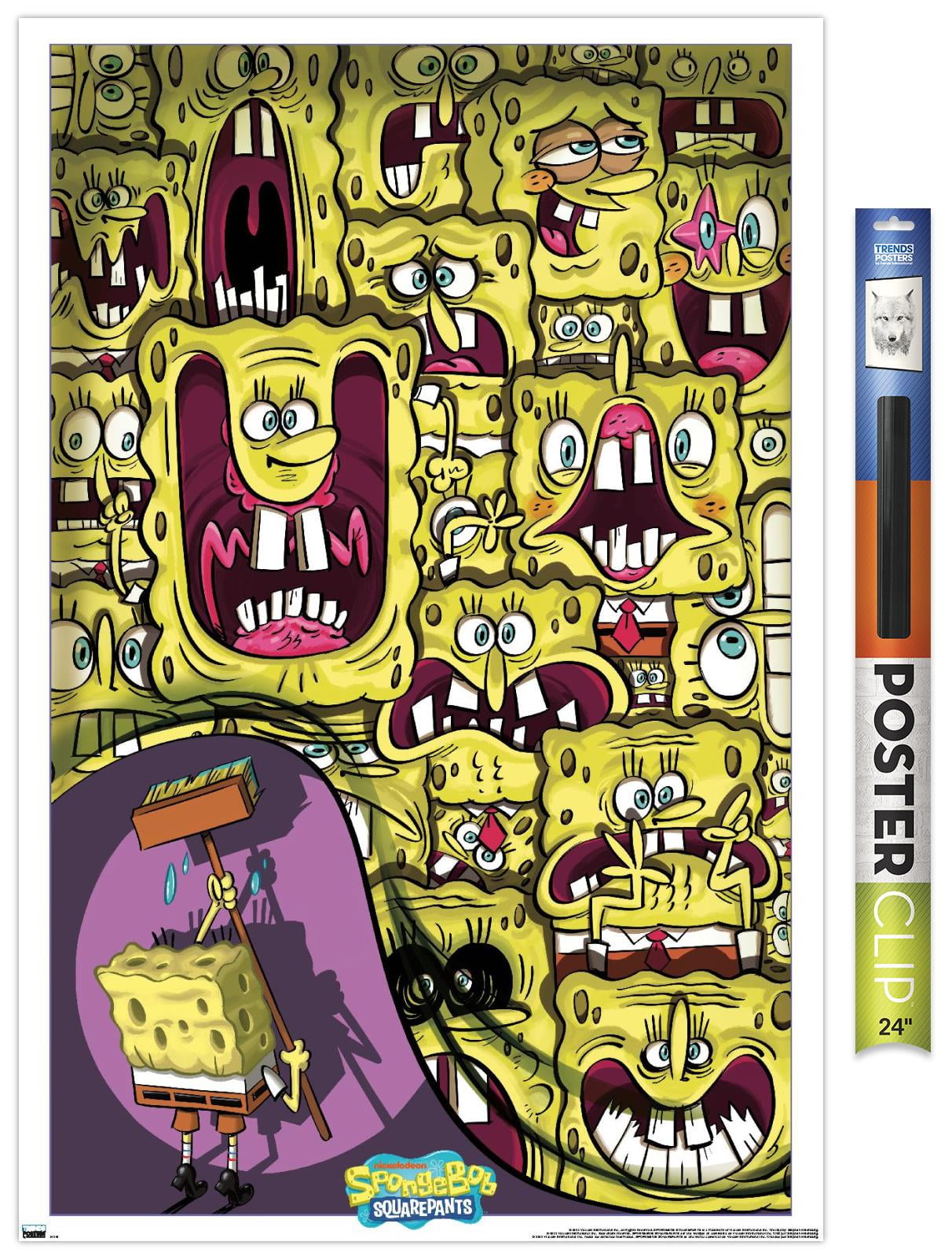Nickelodeon Spongebob 25th - Faces Wall Poster, 22.375" x 34" - Walmart.com