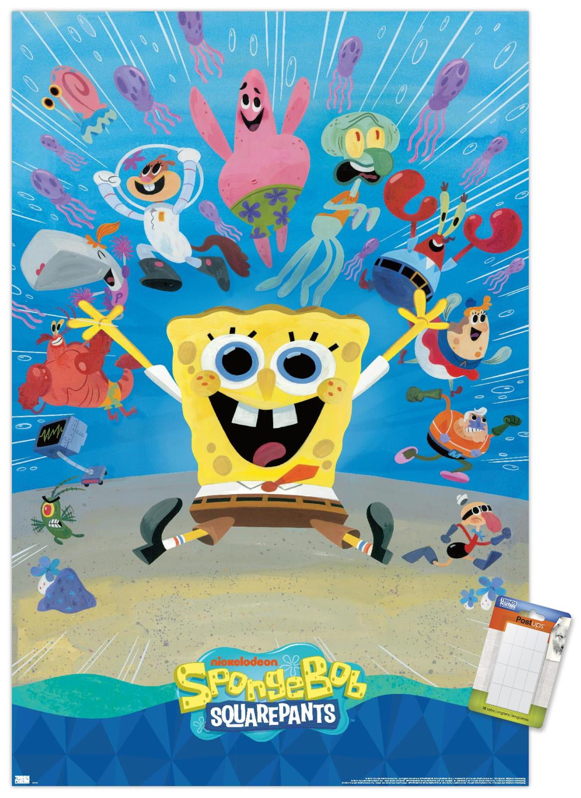 Nickelodeon Spongebob 25th - Painting Wall Poster, 14.725" x 22.375 ...