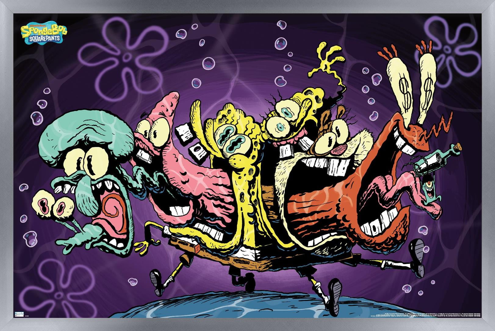 Nickelodeon Spongebob 25th - Scream Wall Poster, 14.725" x 22.375 ...