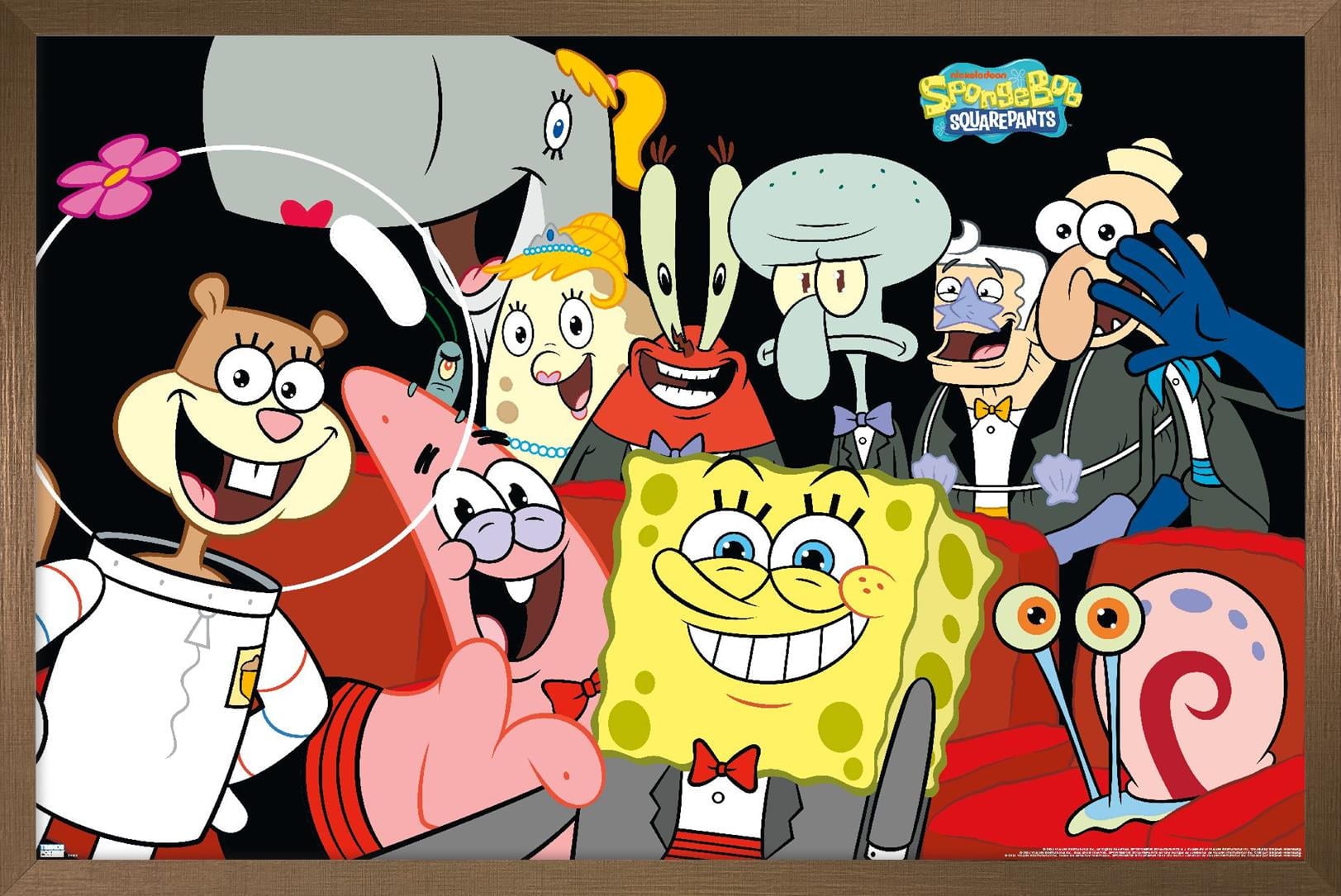 Nickelodeon Spongebob 25th - Shelfie Wall Poster, 22.375" x 34" Framed ...