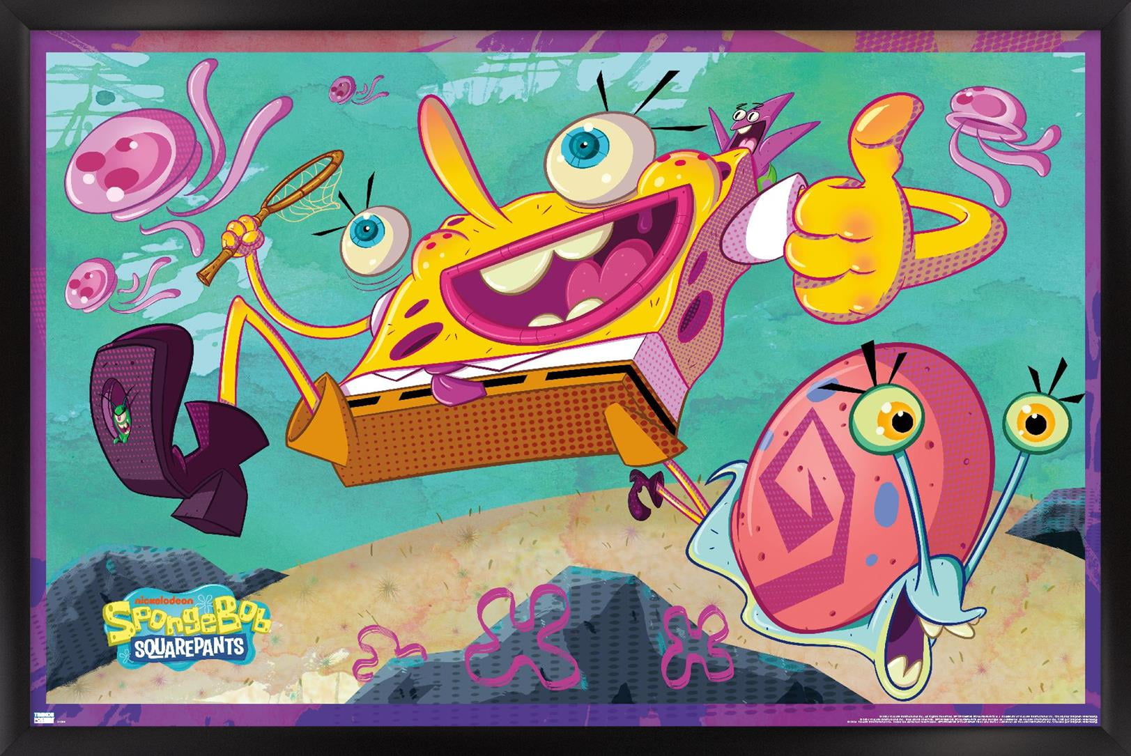 Nickelodeon Spongebob 25th - Thumbs Up Wall Poster, 14.725" x 22.375 ...