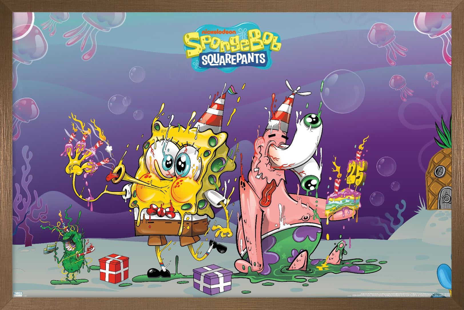 Nickelodeon Spongebob 25th - Trippy Party Wall Poster, 22.375" x 34 ...