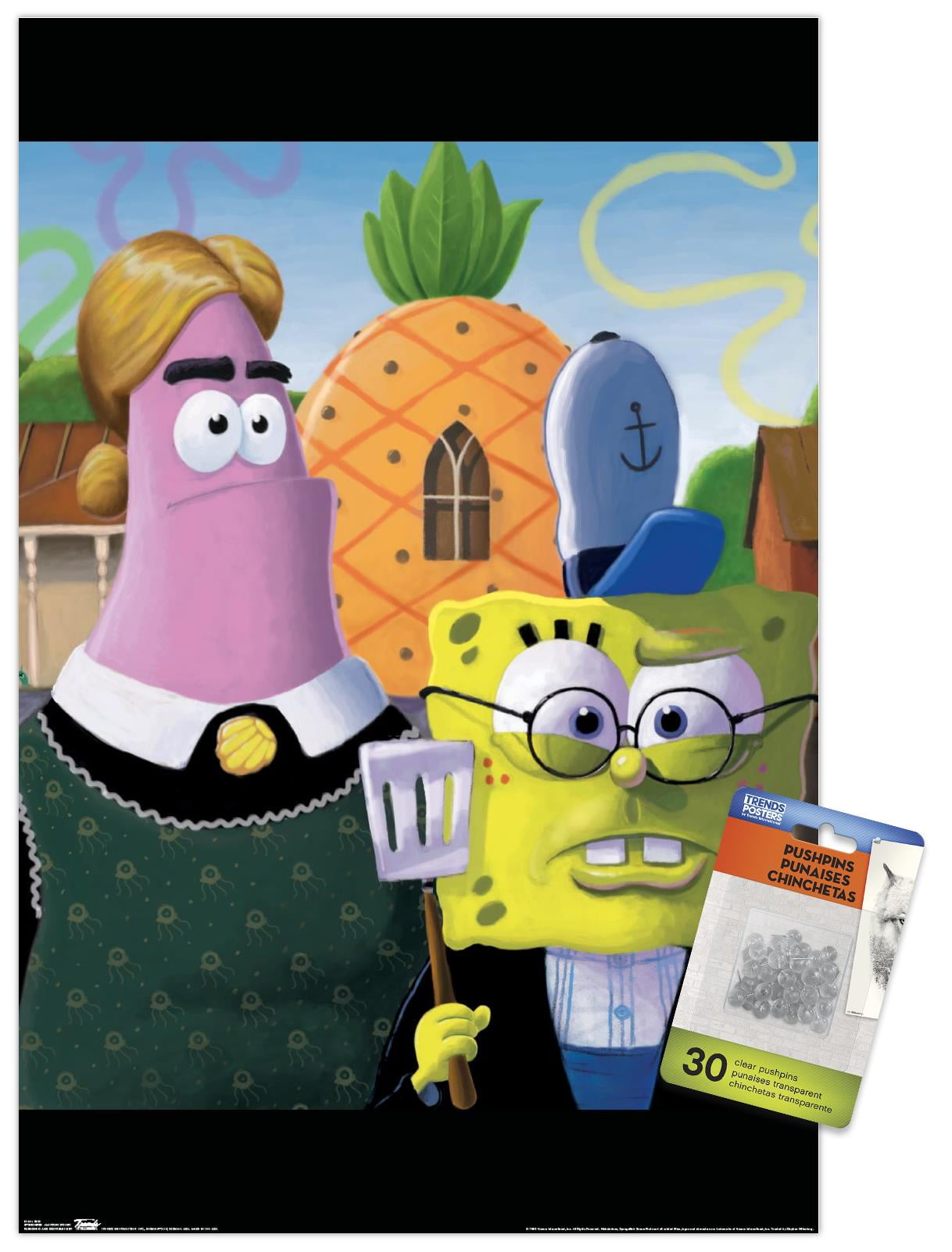 Nickelodeon Spongebob - American Gothic Wall Poster with Push Pins, 14. ...