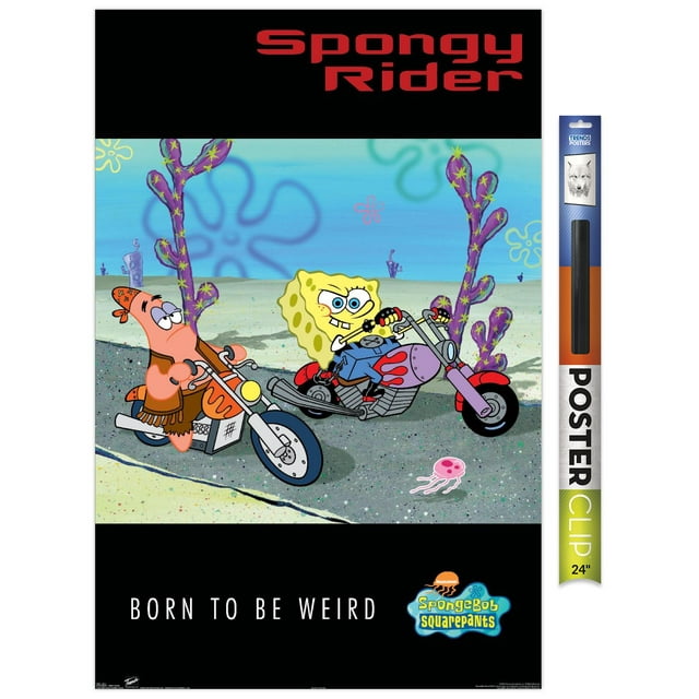 Nickelodeon Spongebob - Biker Wall Poster, 22.375" x 34" - Walmart.com
