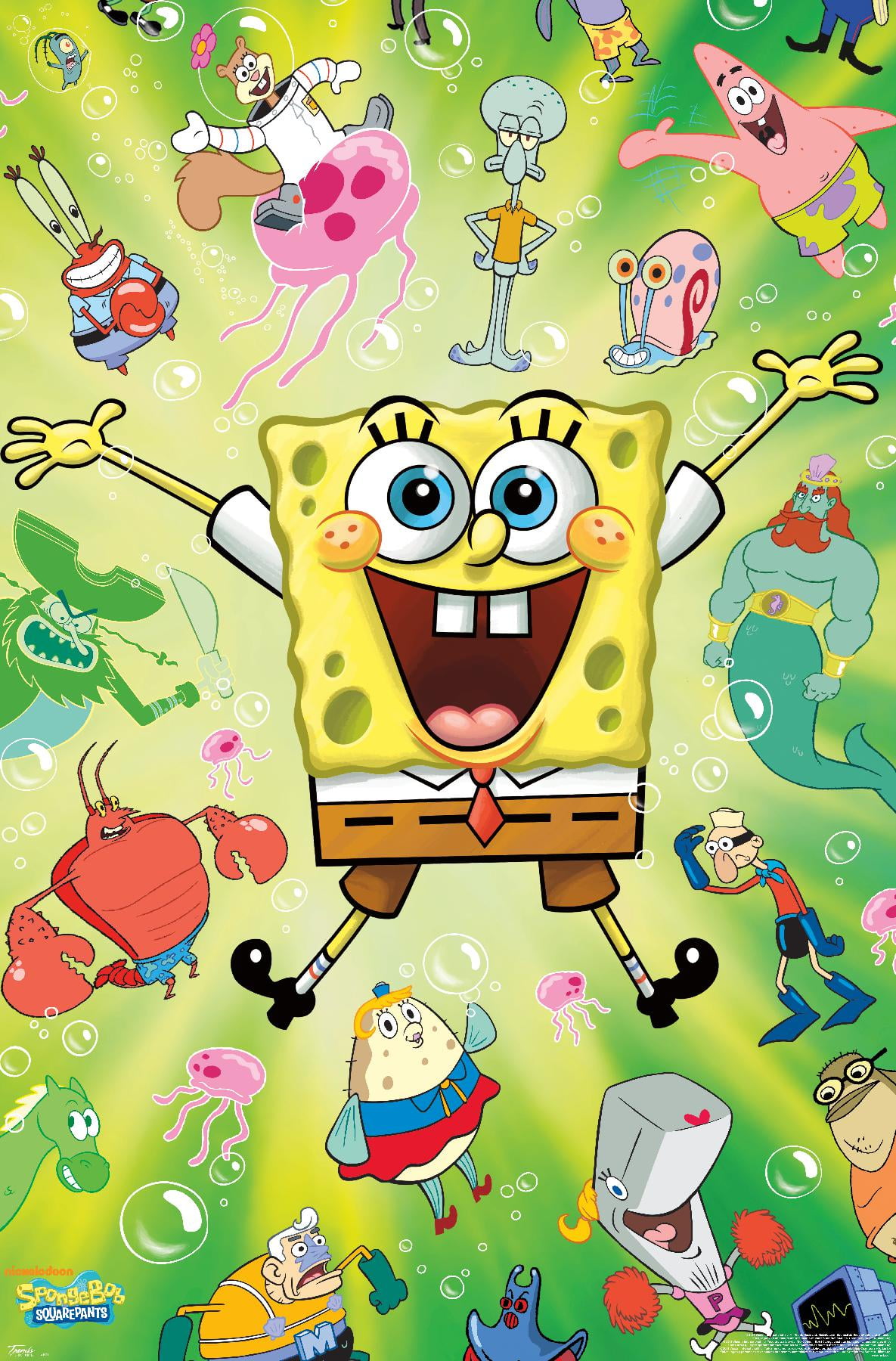 Nickelodeon Spongebob - Burst Wall Poster, 14.725" x 22.375" - Walmart.com