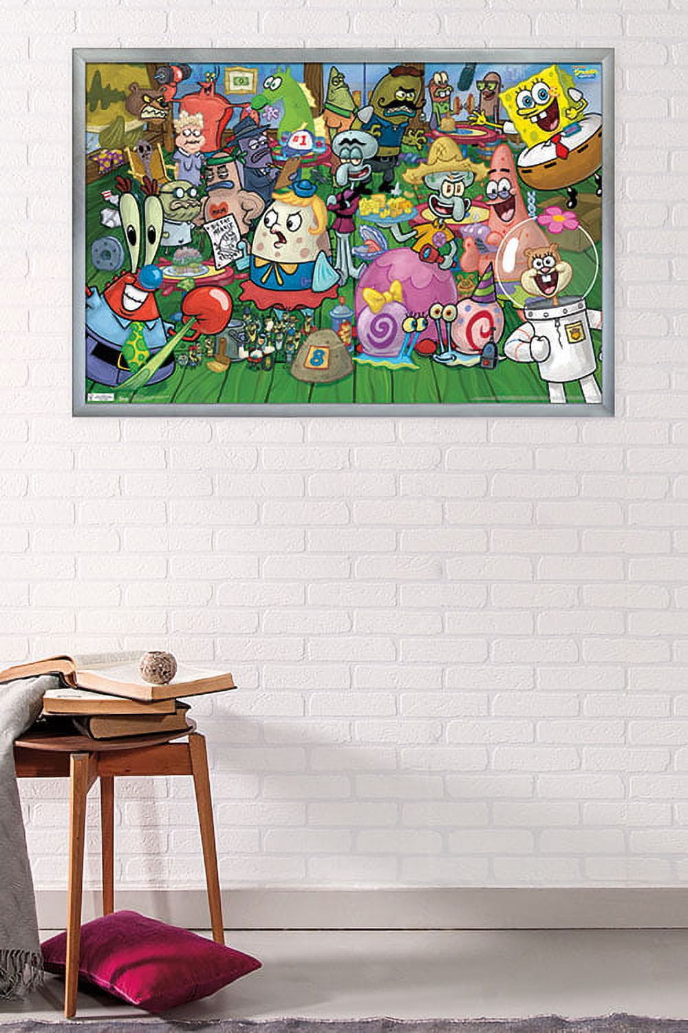Nickelodeon Spongebob - Character Wall Poster, 22.375" x 34", Framed ...