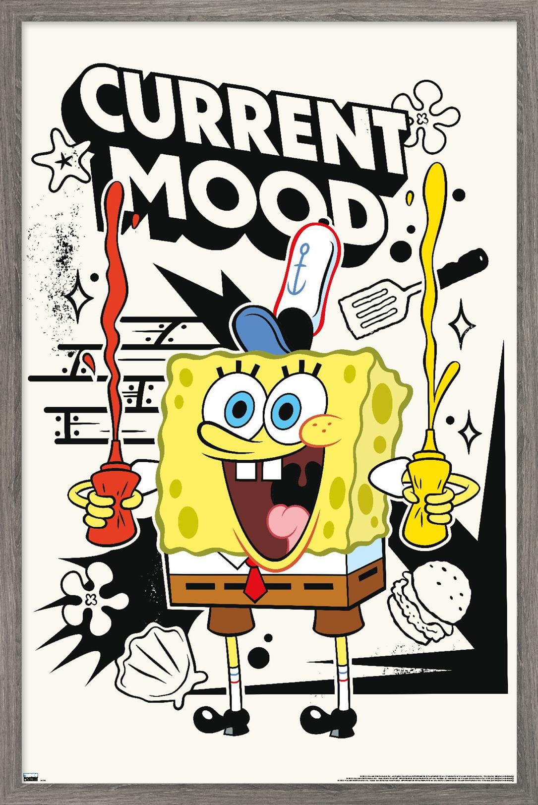 Nickelodeon Spongebob - Current Mood Wall Poster, 14.725" x 22.375 ...