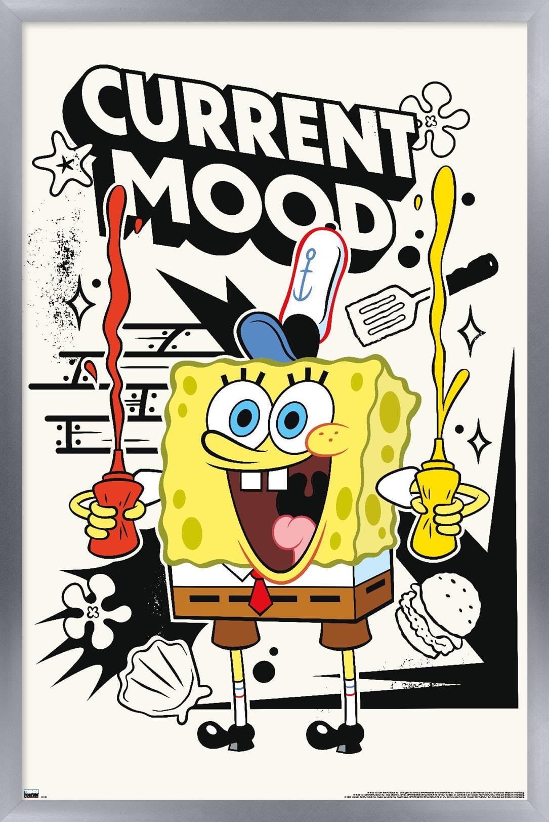 Nickelodeon Spongebob - Current Mood Wall Poster, 14.725" x 22.375 ...