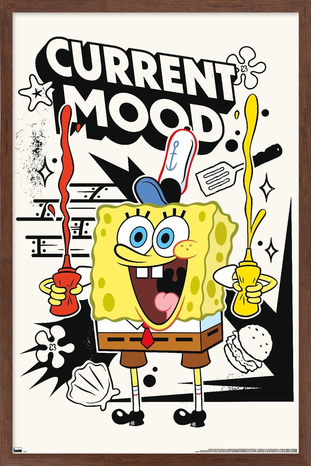Nickelodeon Spongebob - Current Mood Wall Poster, 22.375" x 34" Framed ...