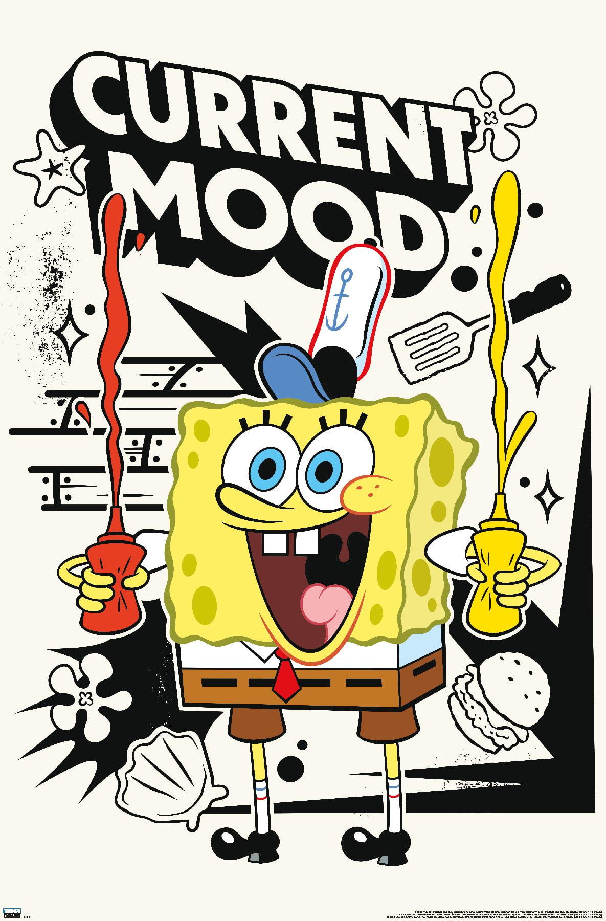Nickelodeon Spongebob - Current Mood Wall Poster, 22.375" x 34 ...