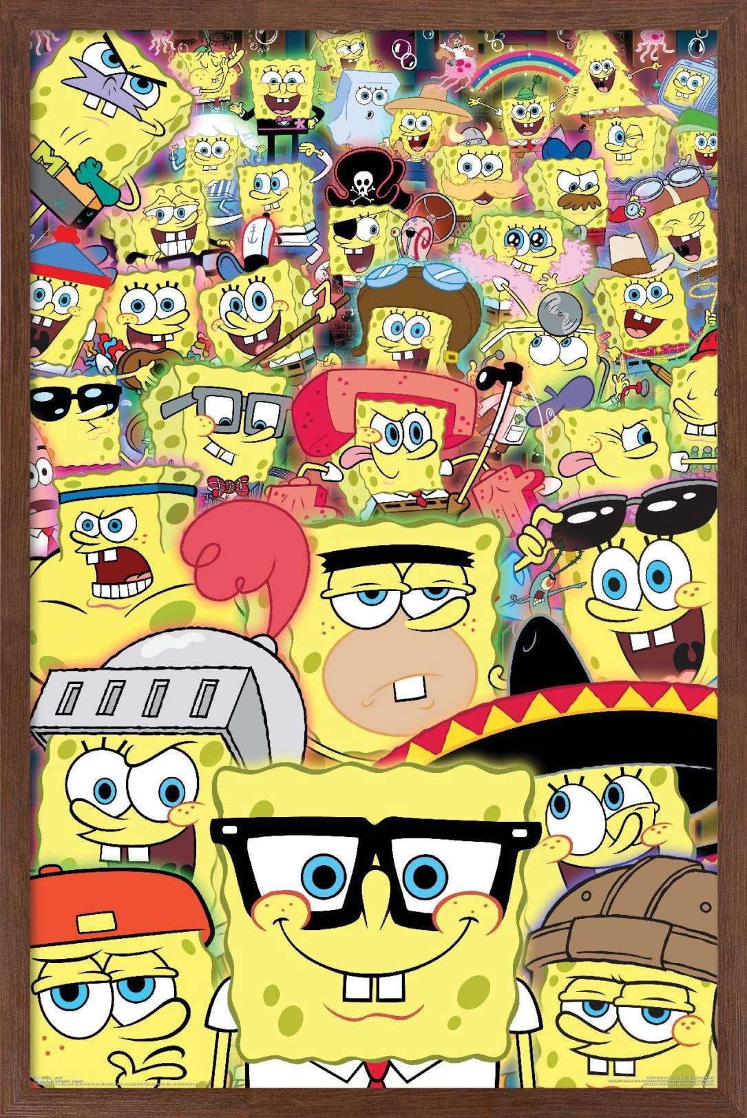 Nickelodeon Spongebob - Disguise Wall Poster, 14.725" x 22.375", Framed ...
