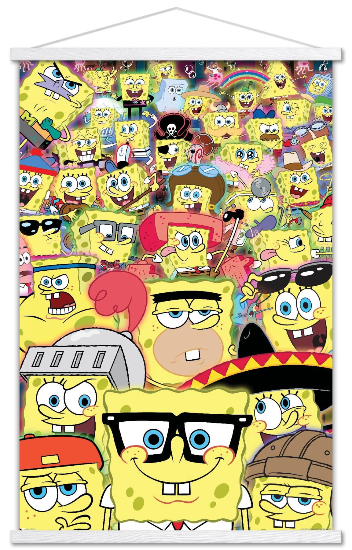 Nickelodeon Spongebob - Disguise Wall Poster with Wooden Magnetic Frame ...