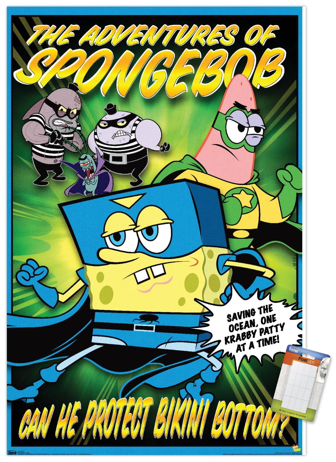 Nickelodeon Spongebob - Funny Wall Poster, 14.725" x 22.375" - Walmart.com