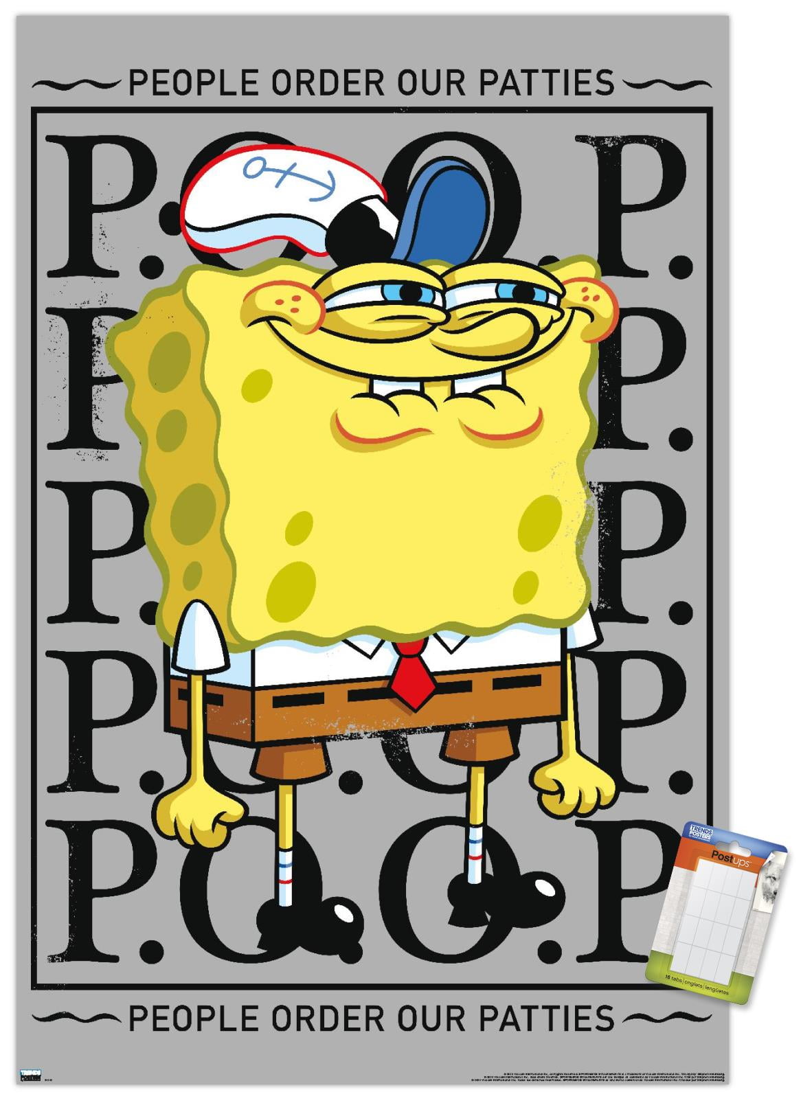 Nickelodeon Spongebob - P.O.O.P. Wall Poster, 22.375" x 34" - Walmart.com