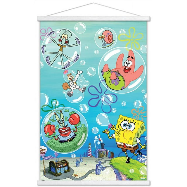 Nickelodeon Spongebob Squarepants - Bubbles Wall Poster with Magnetic ...
