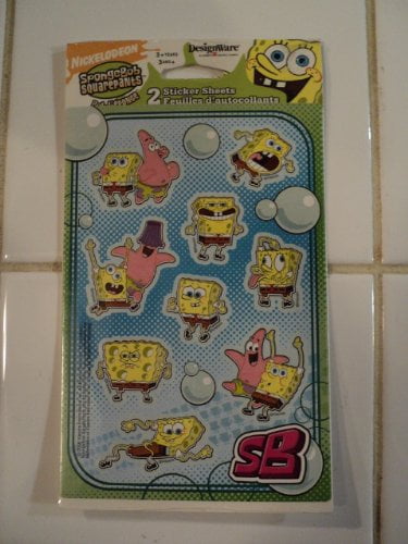 Nickelodeon Spongebob Squarepants Designware Stickers 2 Sheets ...
