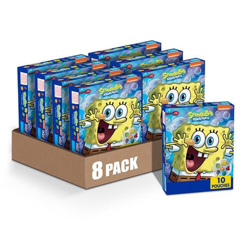 Nickelodeon Spongebob Squarepants Fruit Flavored Snacks, Treat Pouches ...