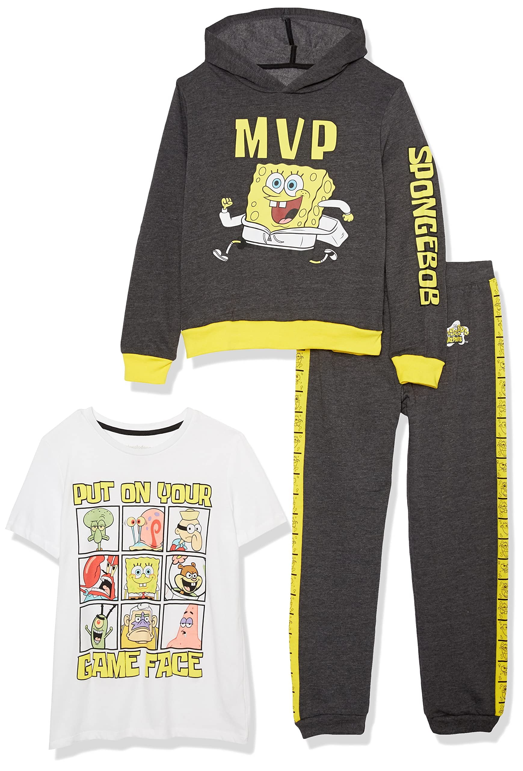 Nickelodeon Spongebob Squarepants Graphic Hoodie, T-Shirt, & Jogger ...