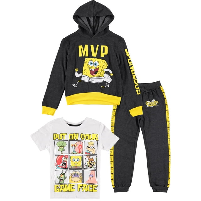 Nickelodeon Spongebob Squarepants Graphic Hoodie, T-Shirt, & Jogger ...