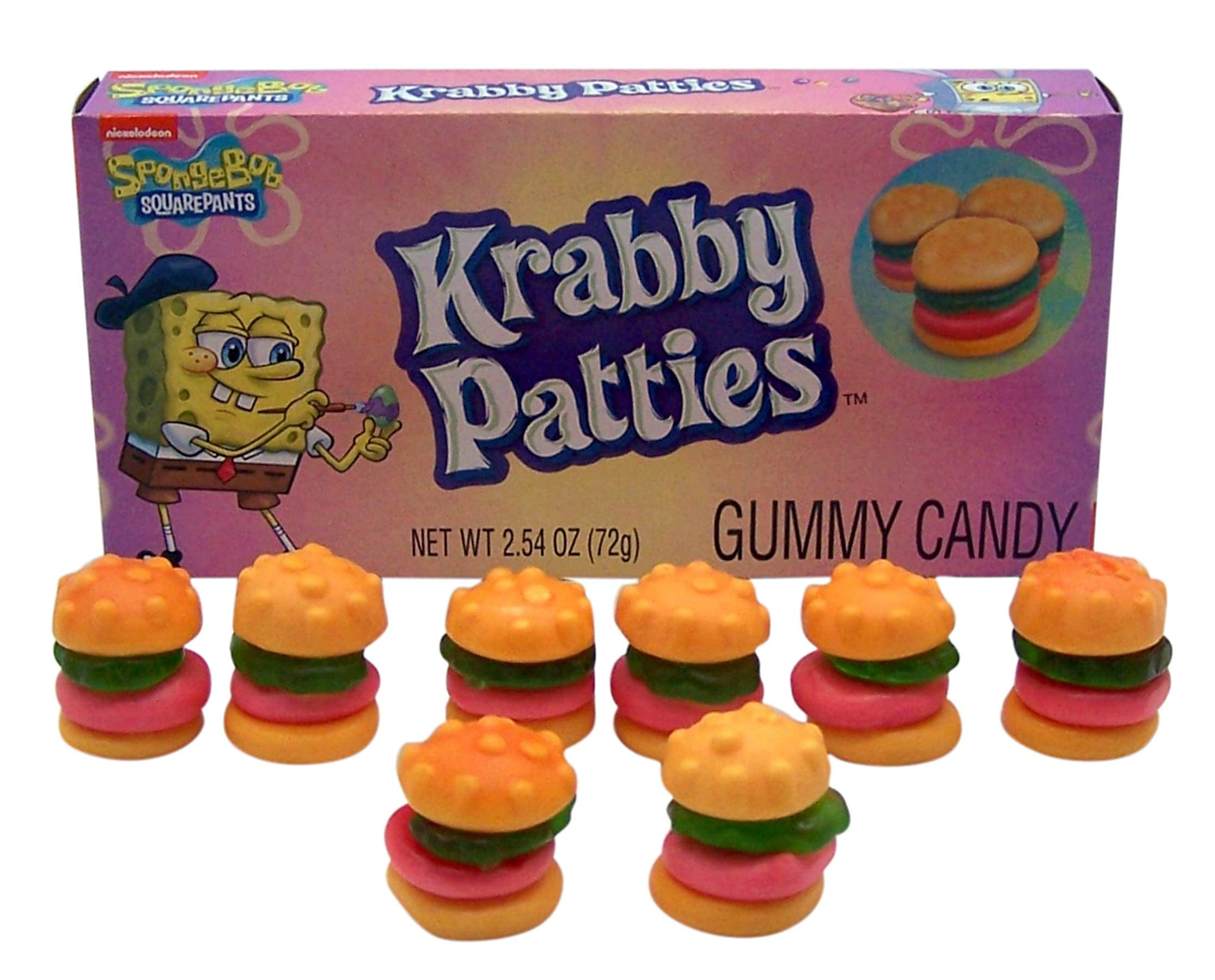 Nickelodeon Spongebob Squarepants Gummy Candy Krabby Patties, Movie ...