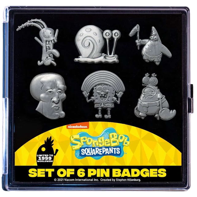 Nickelodeon Spongebob Squarepants Pin Badges - Walmart Business Supplies