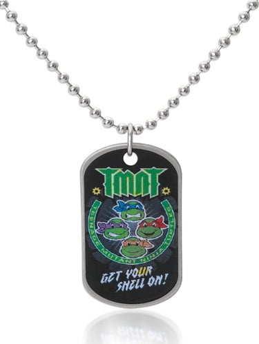 Nickelodeon Steel Tmnt Dog Tag Necklace - Walmart.com