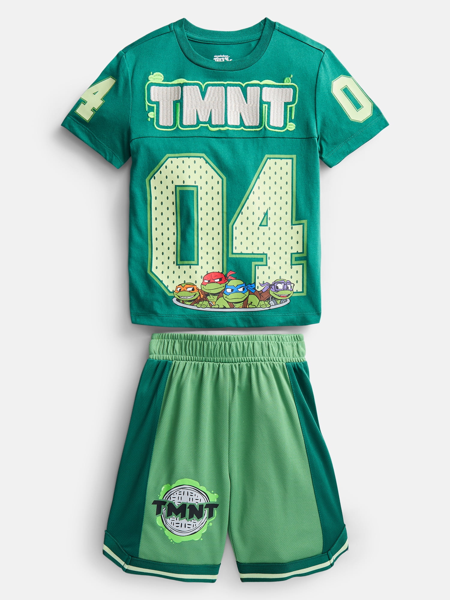 Teenage Mutant Ninja Turtles Boys Short Sleeve Tee and Matching ...