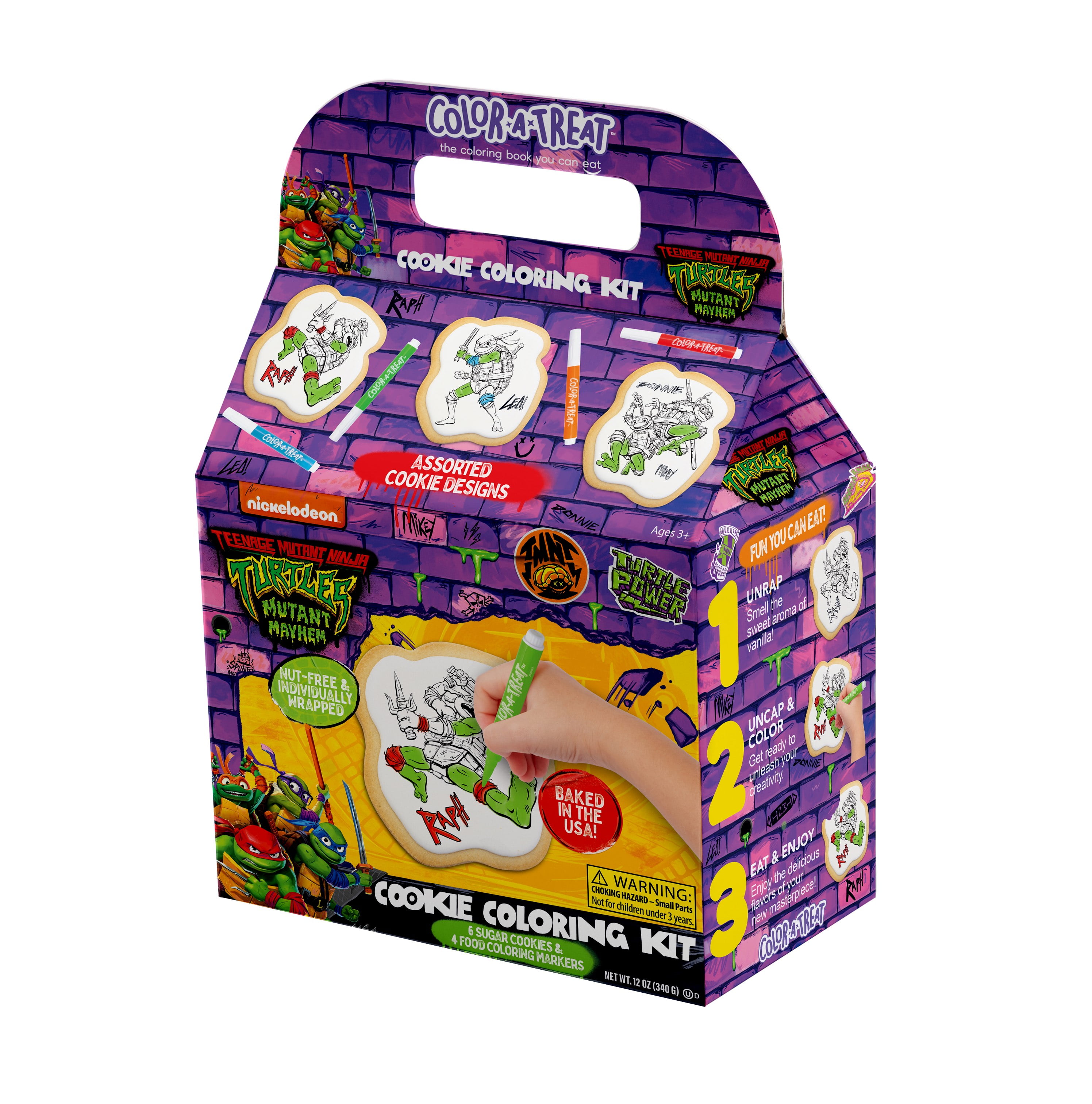 Nickelodeon Teenage Mutant Ninja Turtle Cookie Coloring Kit by Color-a ...