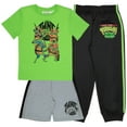 Nickelodeon Teenage Mutant Ninja Turtles Boys 3-Piece Pants Set - Short ...