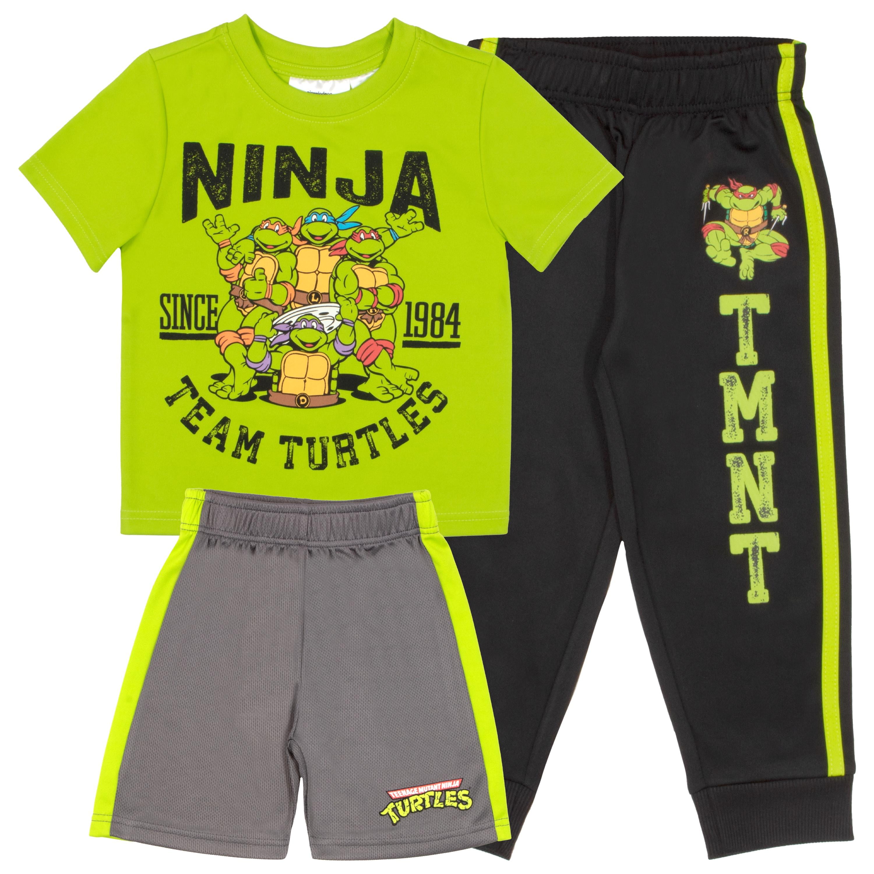 Nickelodeon Teenage Mutant Ninja Turtles Boys 3-Piece Pants Set - Short ...