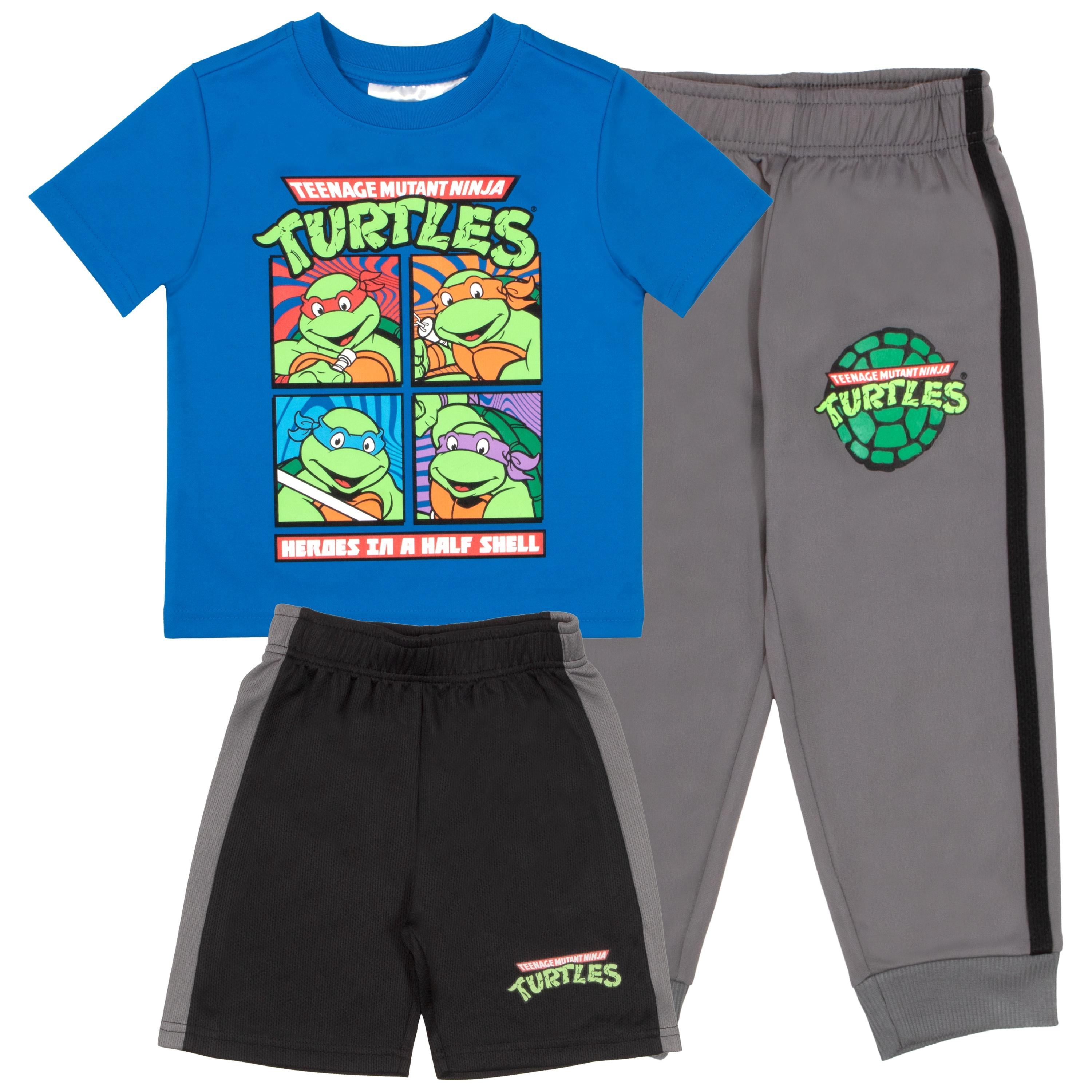 Nickelodeon Teenage Mutant Ninja Turtles Boys 3-Piece Pants Set - Short ...