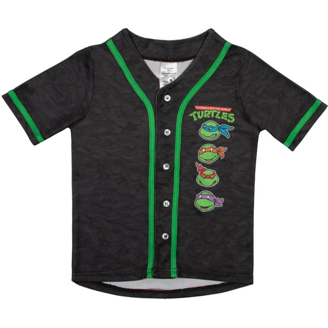 Nickelodeon Teenage Mutant Ninja Turtles Boys Baseball Jersey, TMNT ...