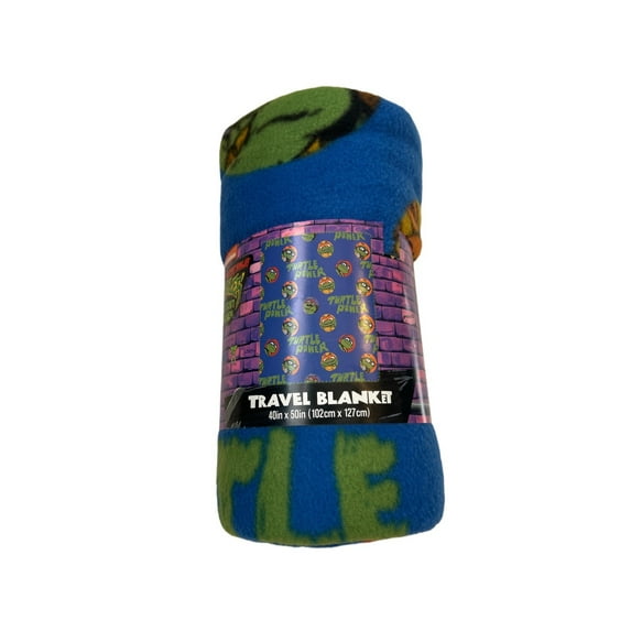 Nickelodeon Teenage Mutant Ninja Turtles Fleece Throw Blanket, Blue ...
