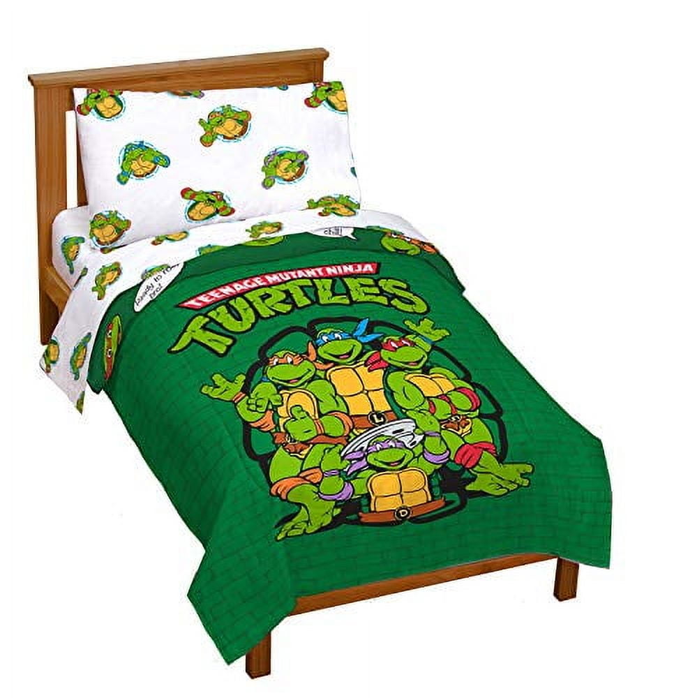 Jay Franco Nickelodeon Teenage Mutant Ninja Turtles Toddler Bedding Set ...