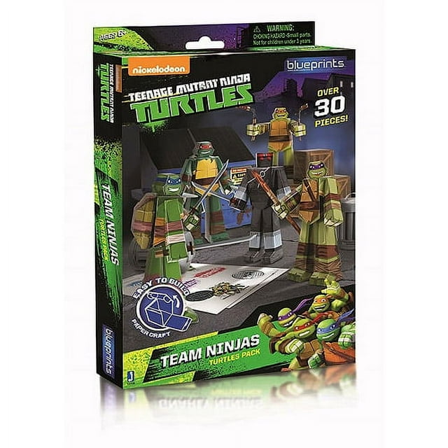 Nickelodeon Teenage Mutant Ninja Turtles Papercraft Figure Pack ...