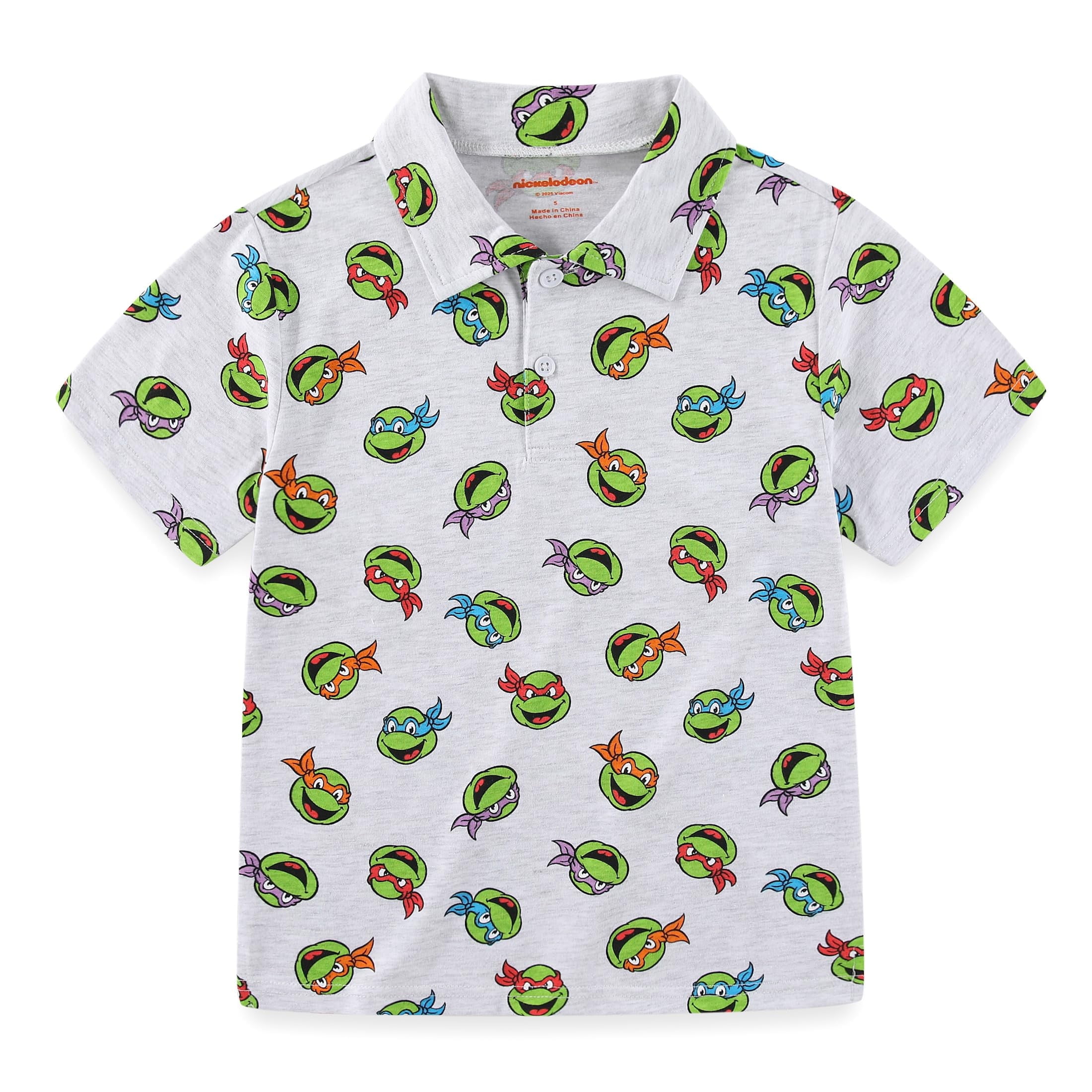Nickelodeon Teenage Mutant Ninja Turtles Short Sleeve Polo Shirt (Boys ...