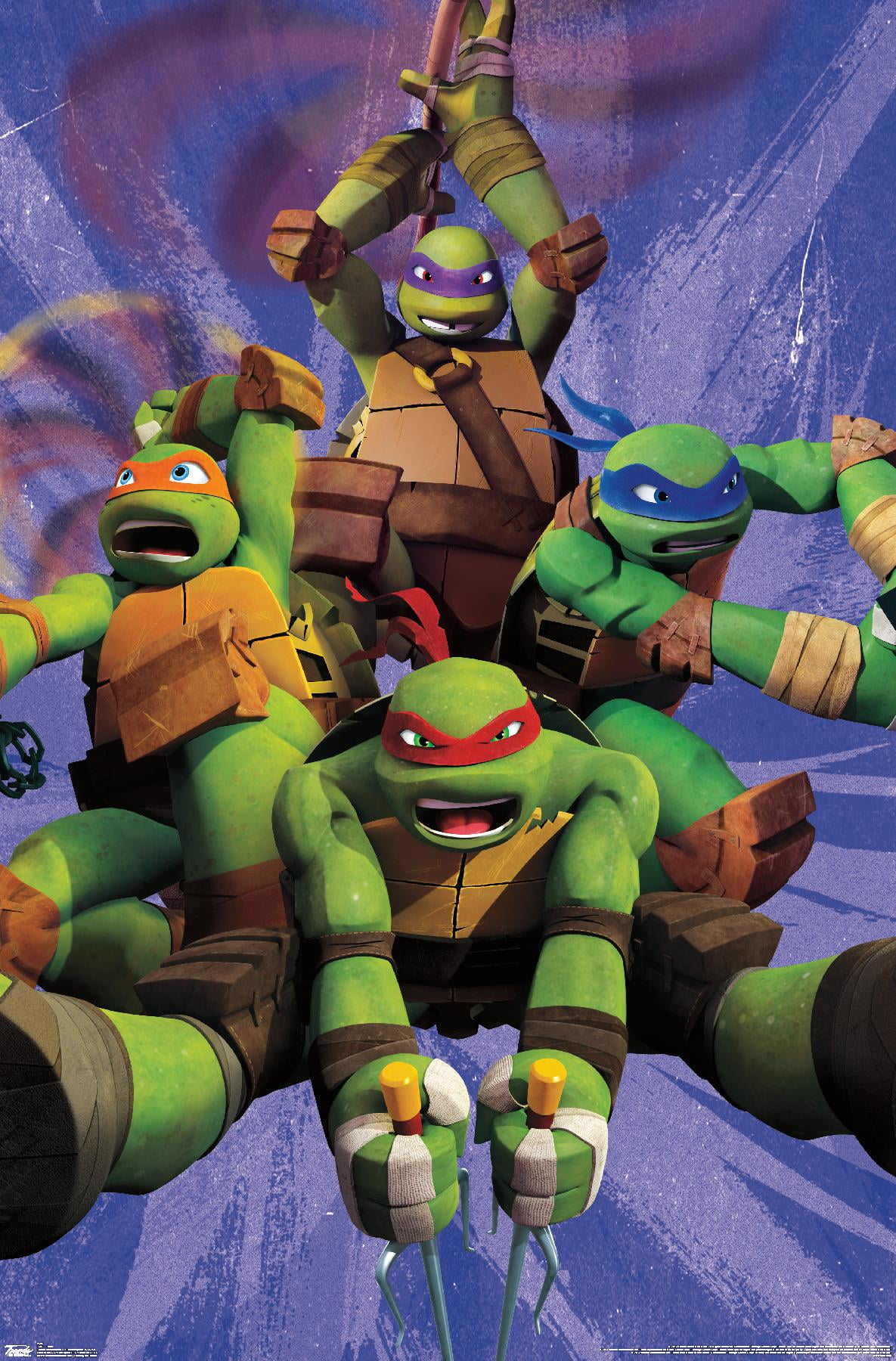 Nickelodeon Teenage Mutant Ninja Turtles - Team Wall Poster, 14.725" x 22.375" - Walmart.com