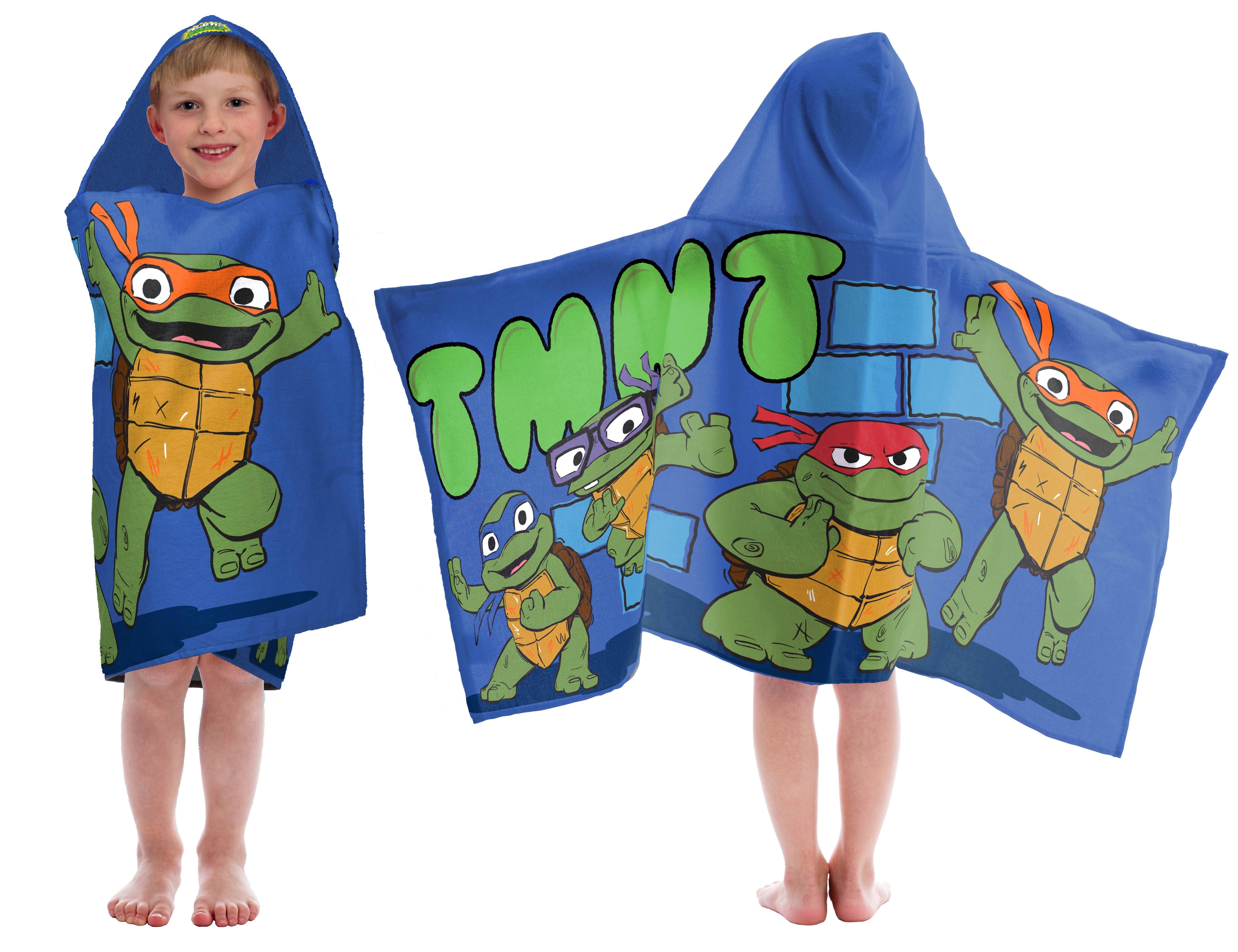 Nickelodeon Teenage Mutant Ninja Turtles Turtle Time Hooded Wrap Towel ...