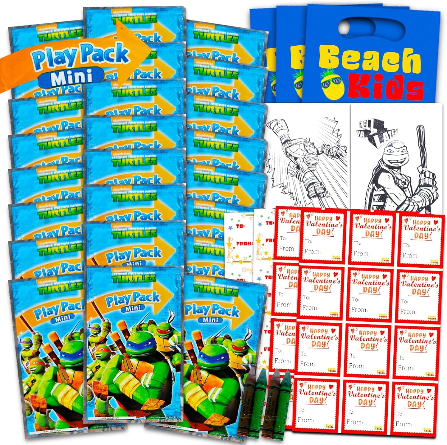 Nickelodeon Teenage Mutant Ninja Turtles Valentines Day Cards for Kids ...