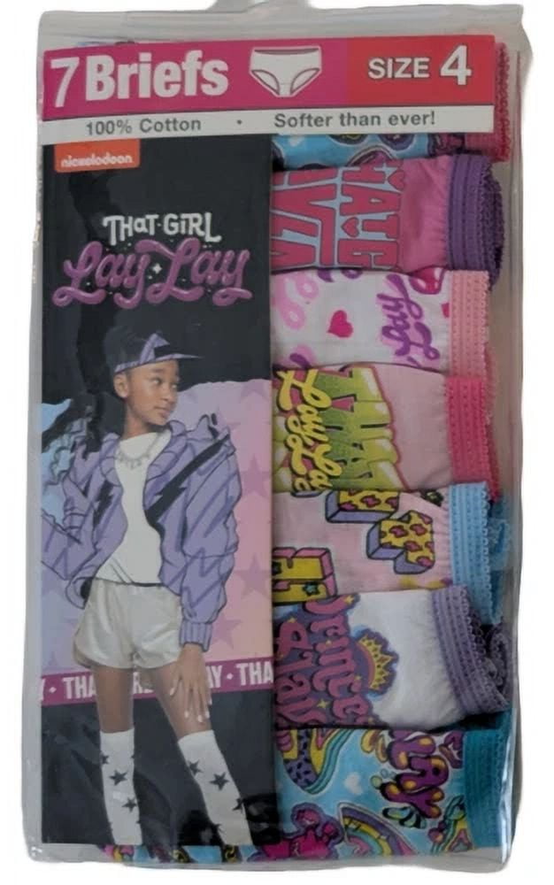 Nickelodeon That Girl Lay Lay Briefs 7 Pack Cotton Panties Size 4 ...