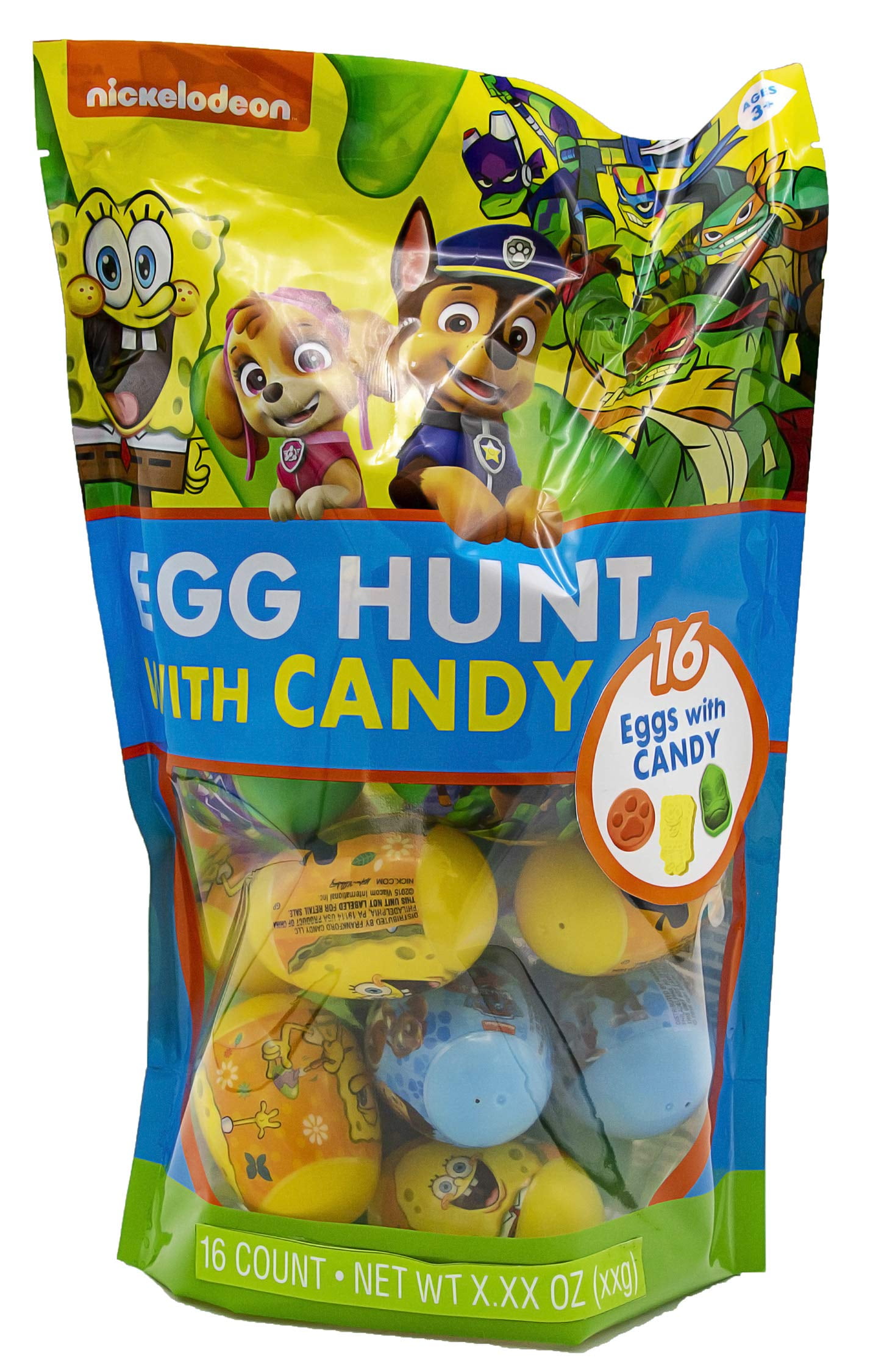 Nickelodeon Themed Candy Filled Plastic Easter Eggs Basket Stuffers, 2. ...
