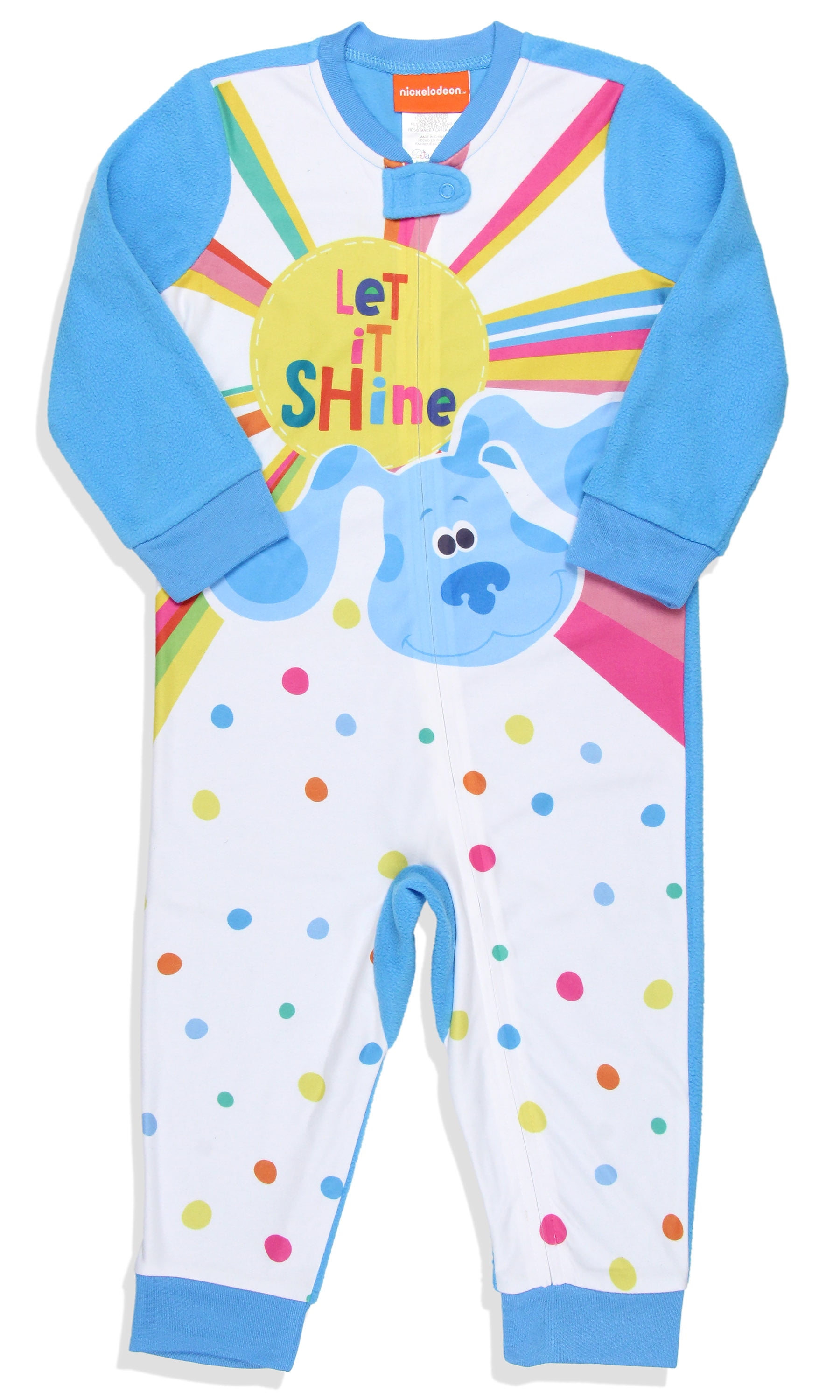 Nickelodeon Toddler Boys' Blue's Clues Union Suit Footless Sleep Pajama ...
