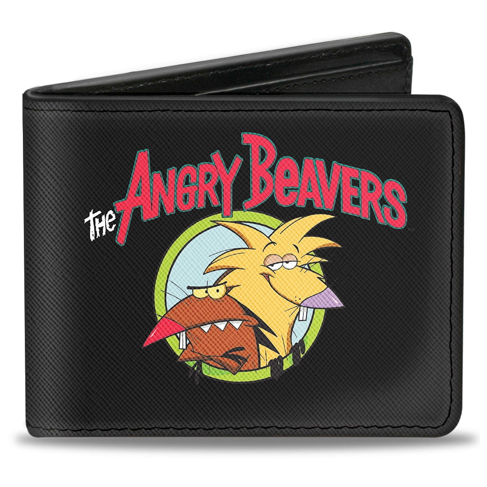 Nickelodeon Wallet, Bifold, Angry Beavers Logo Front Logo Back, Vegan ...