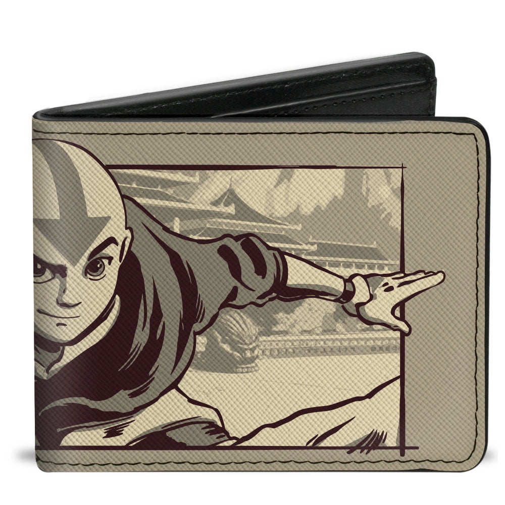 Nickelodeon Wallet, Bifold, Avatar the Last Airbender Aang Garden Pose ...