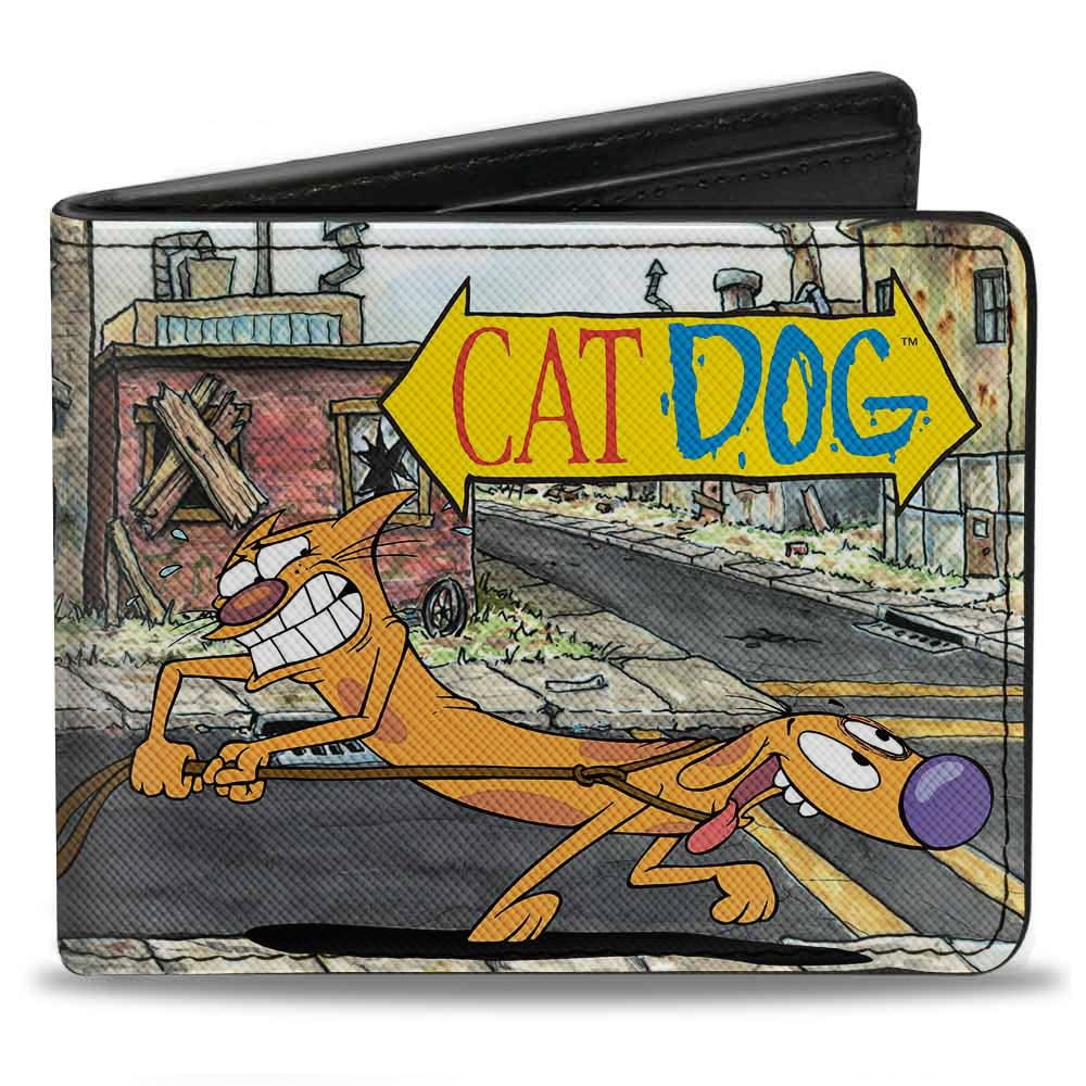 Nickelodeon Wallet, Bifold, CatDog Lets Go This Way Poses, Vegan ...