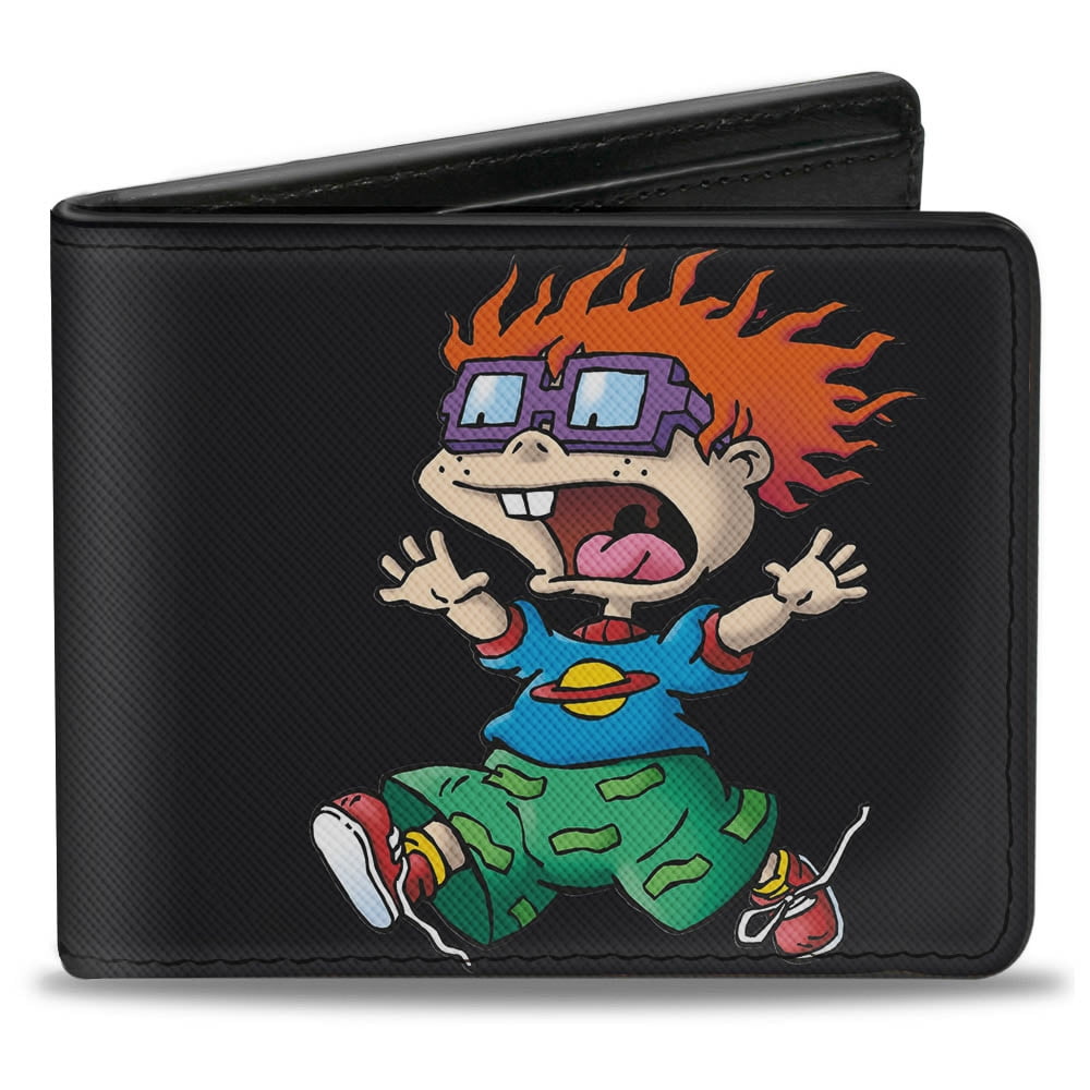 Nickelodeon Wallet, Bifold, Chuckie Running Pose Saturn Black, Vegan ...